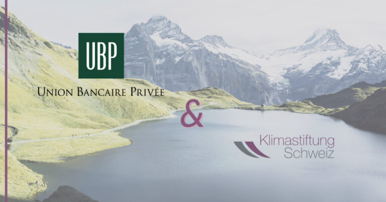 Neue Partnerschaft UBP - Klimastiftung Schweiz